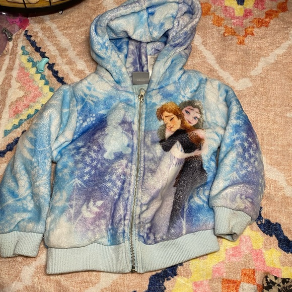 Disney | Jackets & Coats | Frozen 2 Elsa Fuzzy Jacket 3t | Poshmark